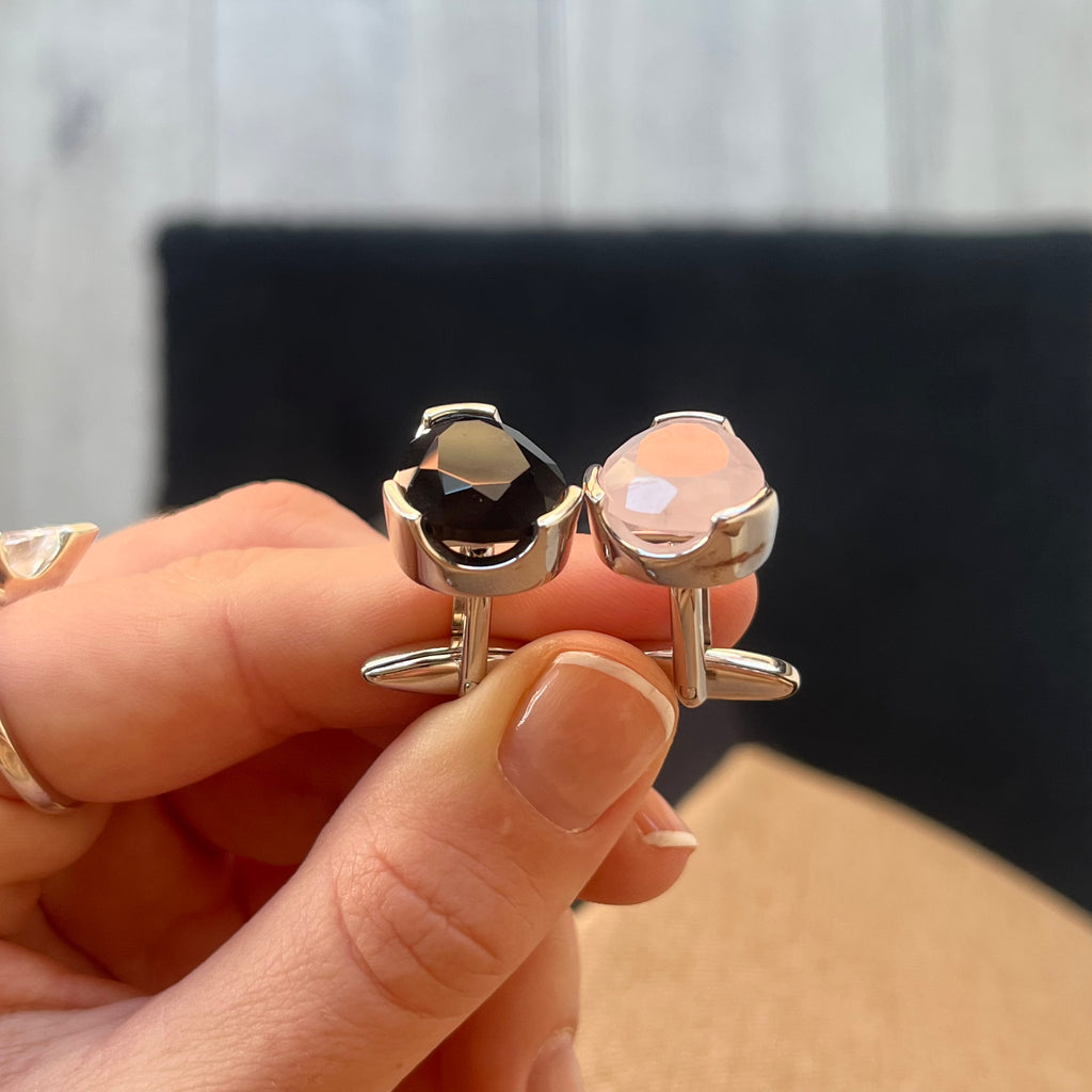 Tri Cut Gemstone Cufflinks – UbyKate